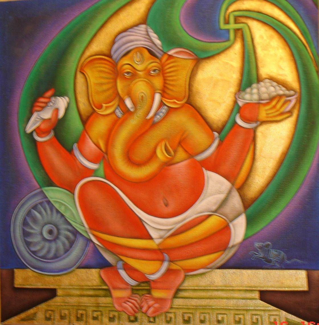 Paintings, Lord ganesha, Page 8571, Art by Independent Artists