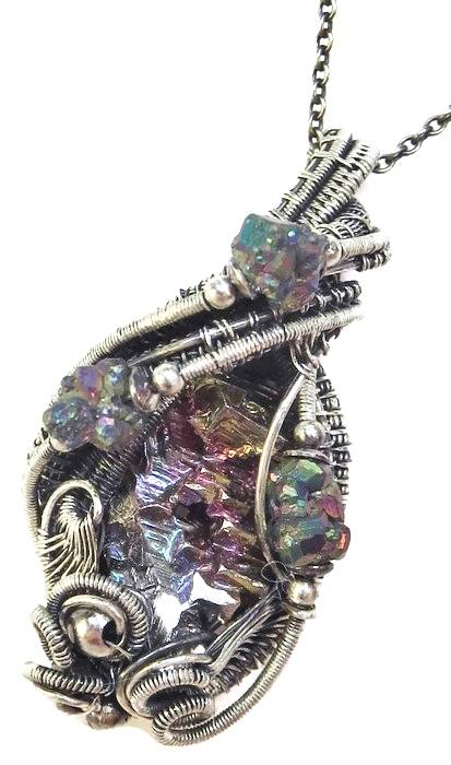 Bismuth crystal jewelry store