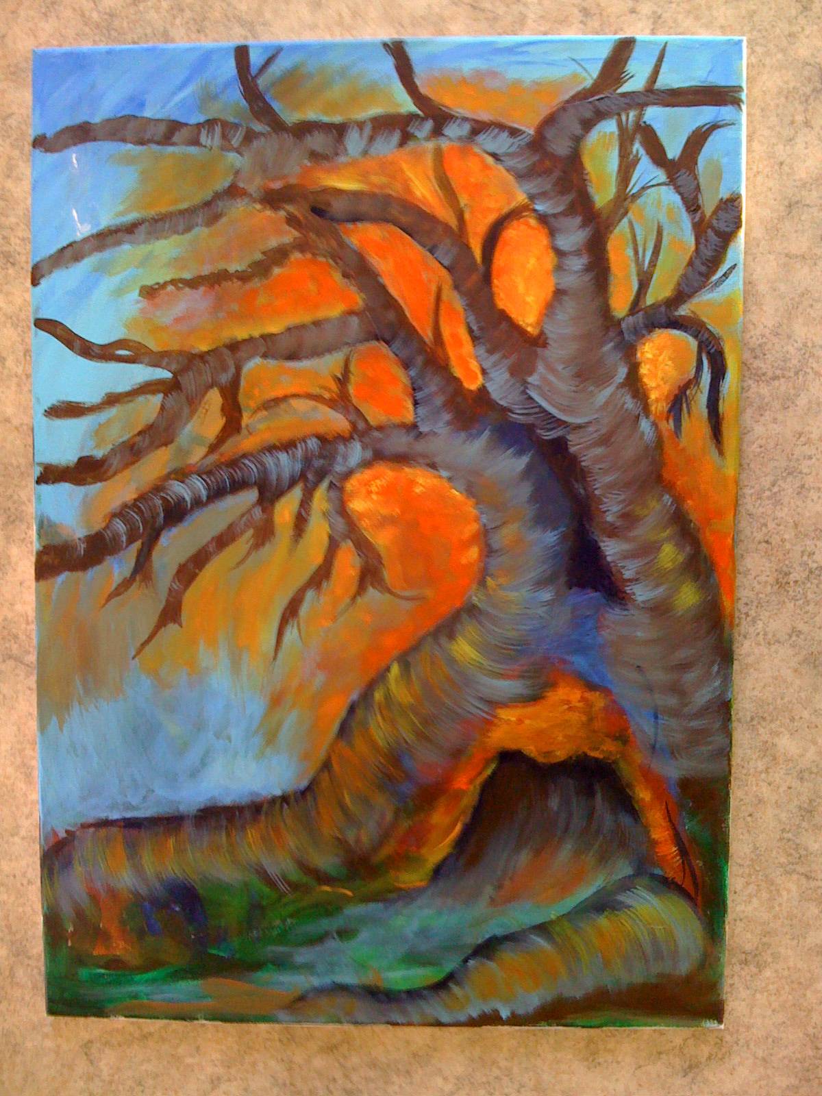 Paintings, Flamboyant tree, Page 7779, Art by Independent Artists