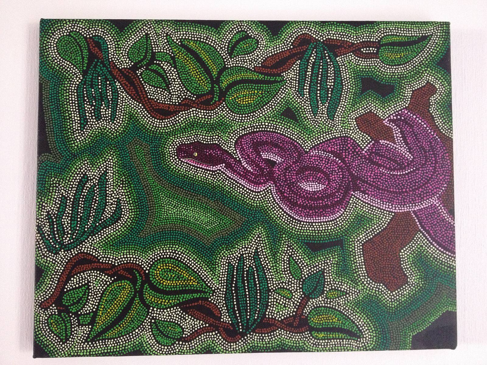 Python dot painting, Brigitte R