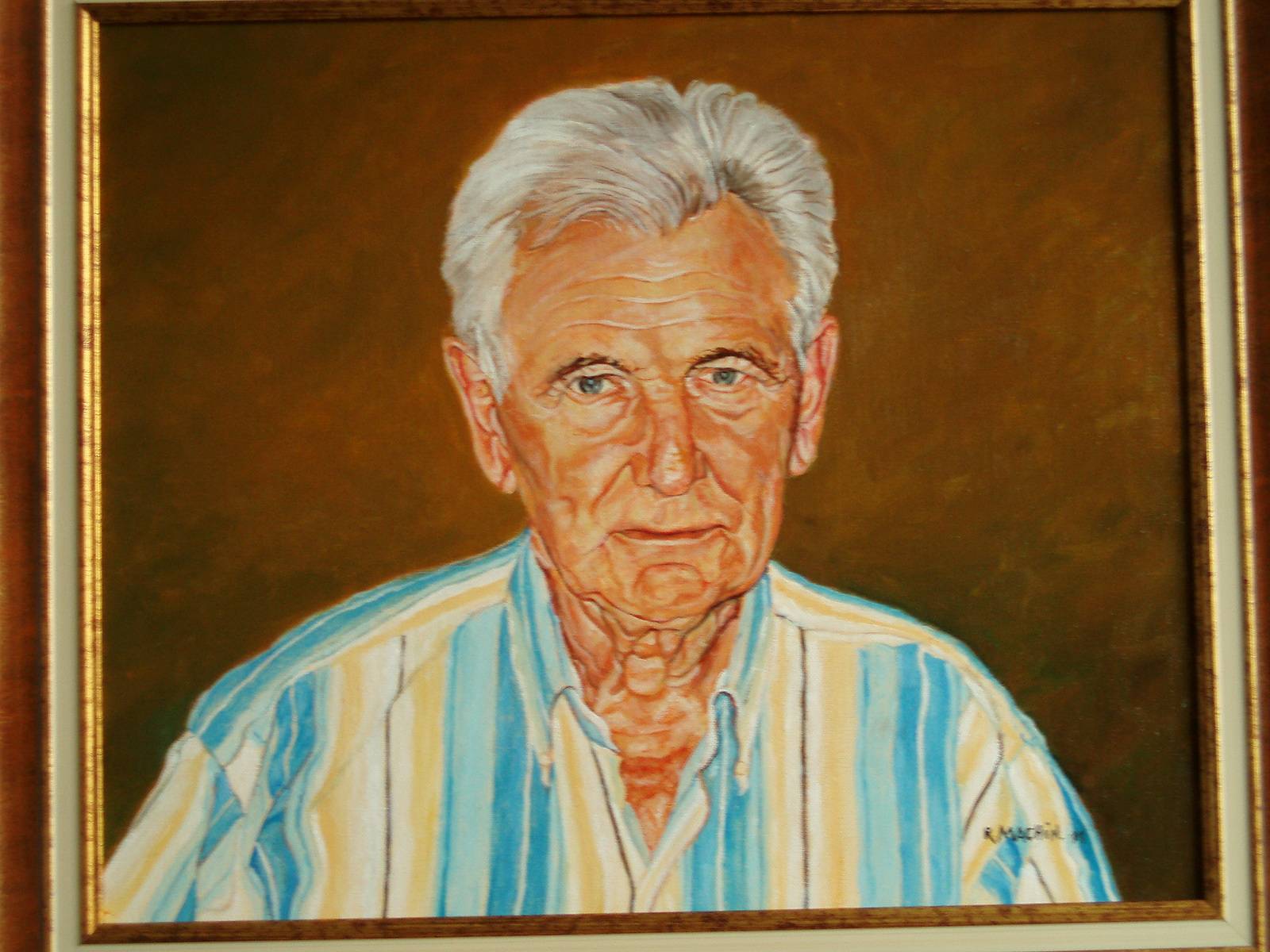 Auto portrait, Page 3, M. Machin, Painters, Artists