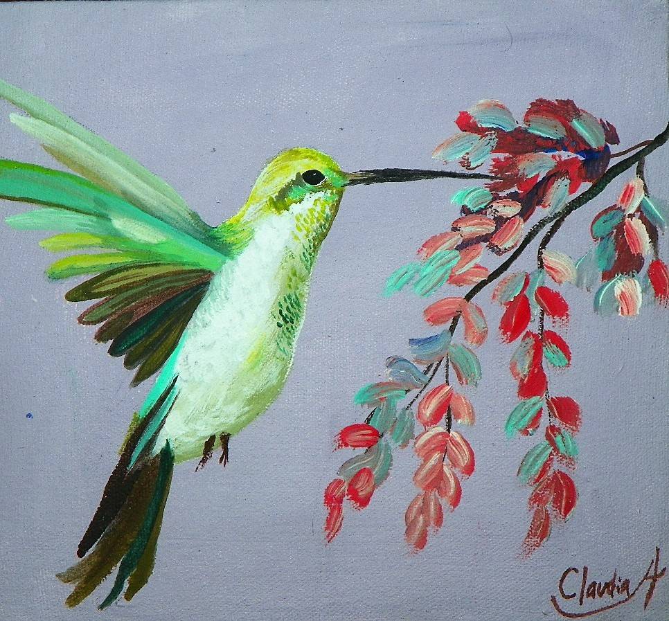 Pinturas, Colibri dulce primavera, Página 4680, Arte Contemporáneo